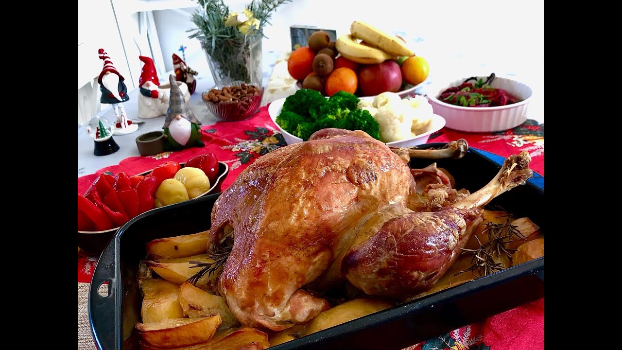 Pečena ćurka, Roasted turkey, Truthahnbraten - YouTube