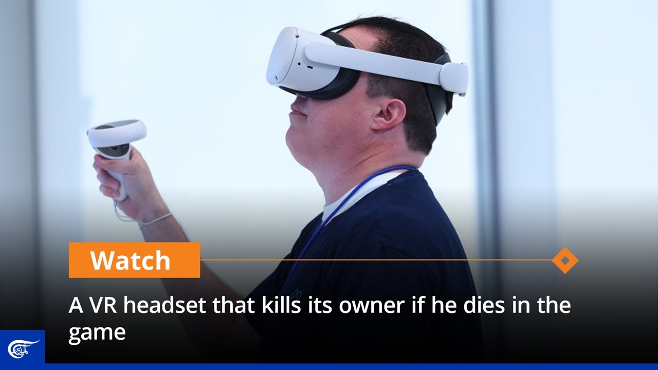 A VR headset that kills its owner if he dies in the game - YouTube