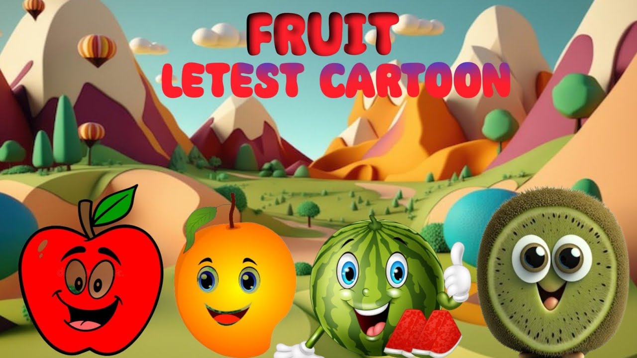 The fruit cartoon video | fruit cartoon video apple grape watermelo ...