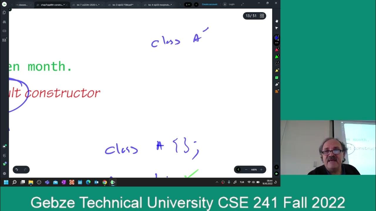 CSE 241 Fall 2022 Oct 18 - YouTube