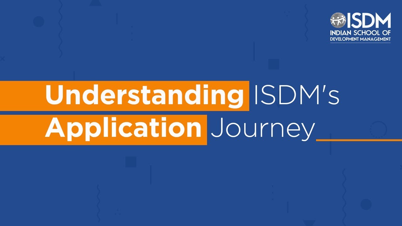 Admission Journey | Five-step process for admission | ISDM - YouTube