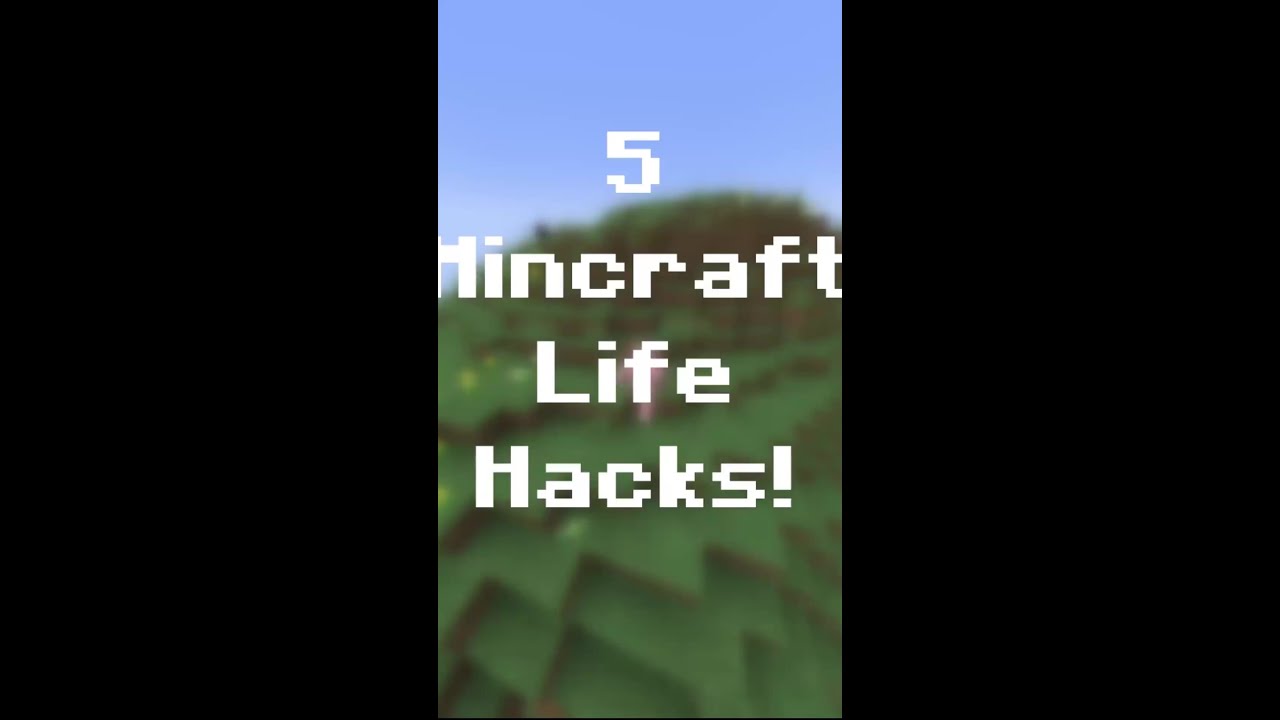 5 Minecraft Life Hacks! - YouTube