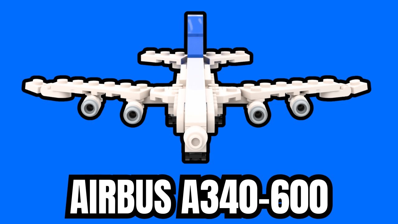 LEGO Airbus A340-600 MOC [81 Pieces] [1:350] - YouTube