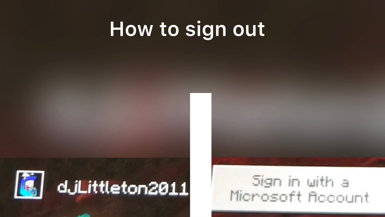 How to sign out of a Microsoft account in Minecraft Nintendo switch ...
