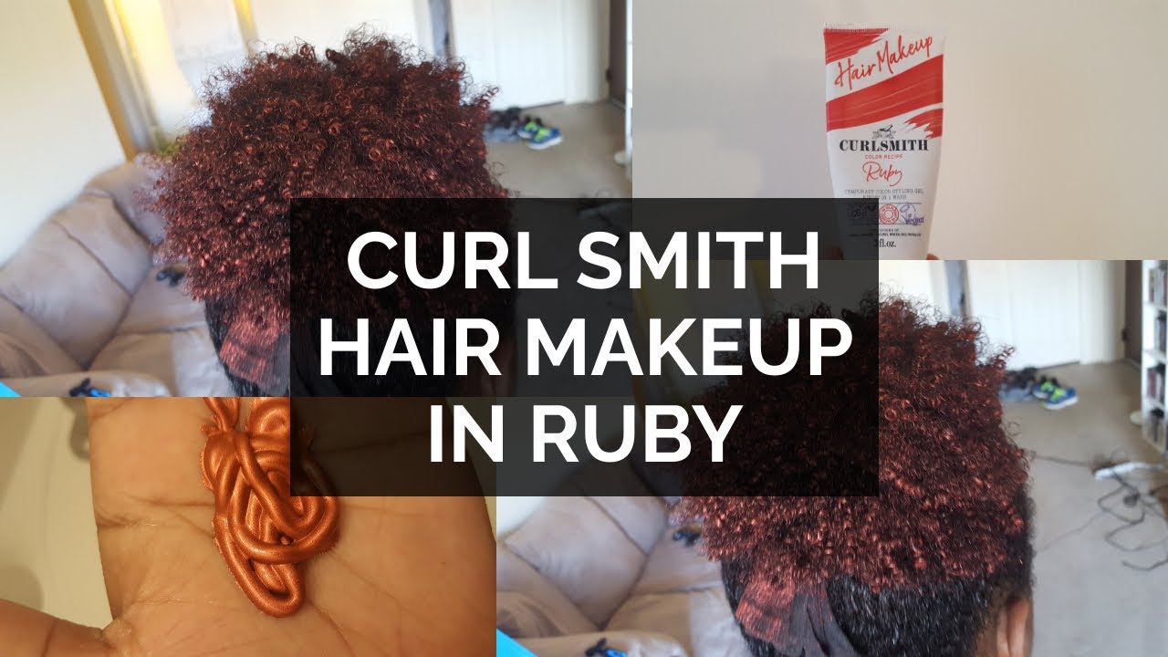 CurlSmith Hair Makeup In Ruby | 4C Hair | Short Hair - YouTube