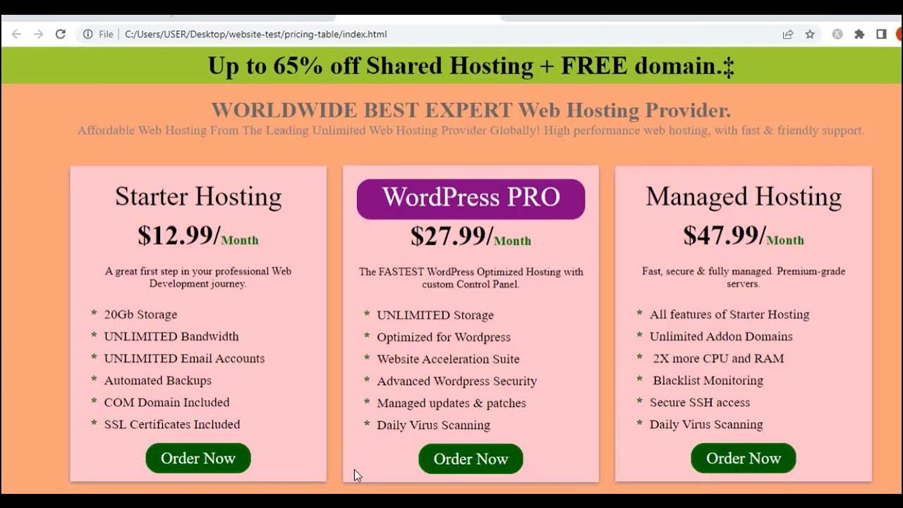 How To Create A Website using HTML & CSS | Step-by-Step Tutorial - YouTube