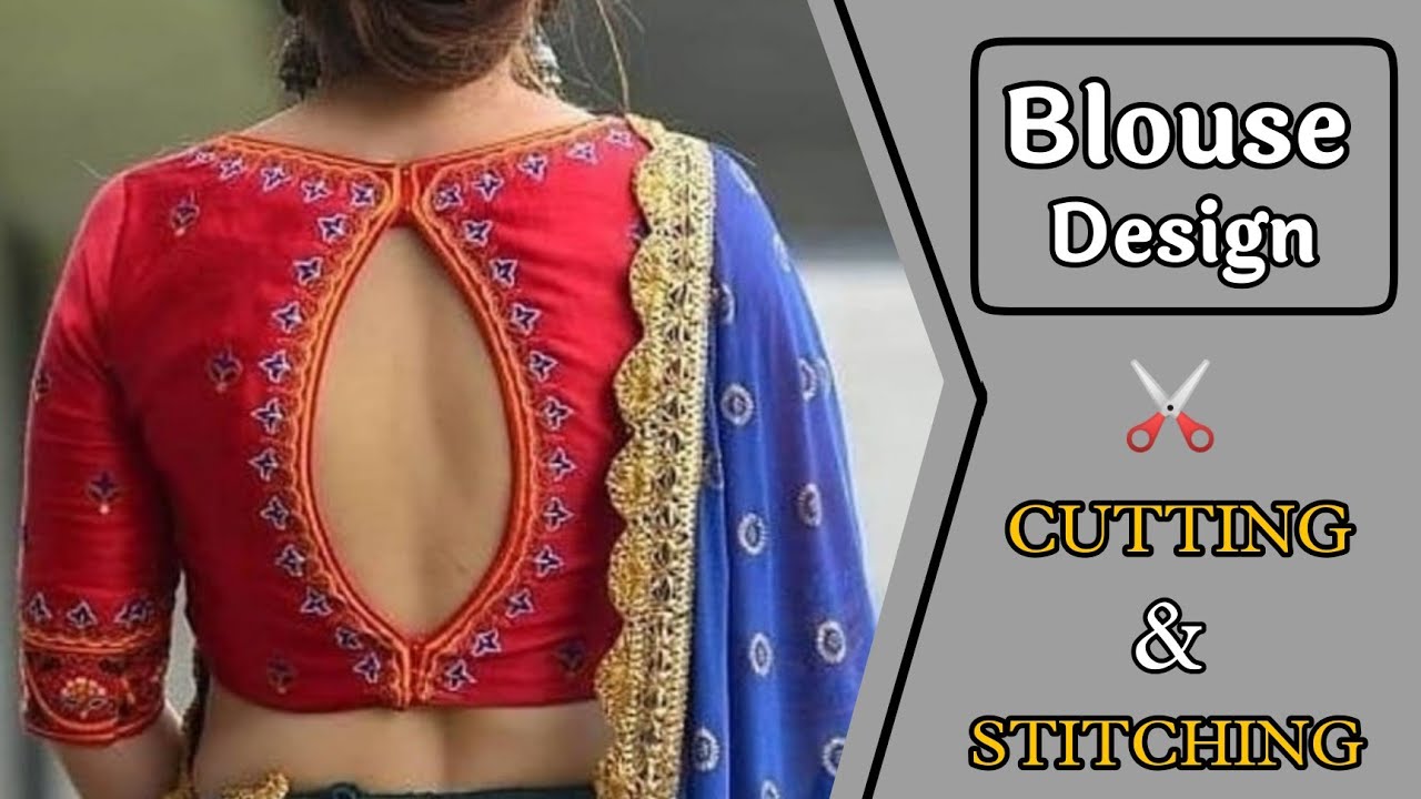 Leaf neck blouse design cutting and stitching || leaf neck design ...