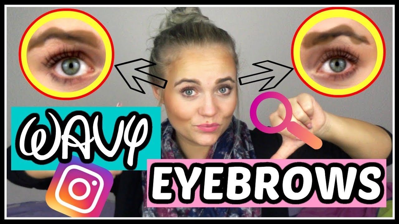 WAVY BROWS ~ Instagram Trends | Blond_Beautyy - YouTube