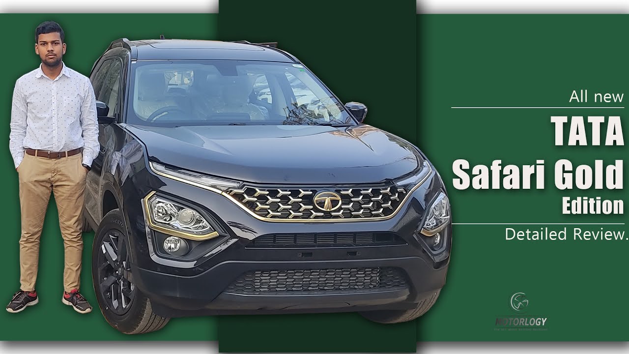 Tata Safari Gold Edition Detailed Review 🔥 | Tata Safari Black Gold ...