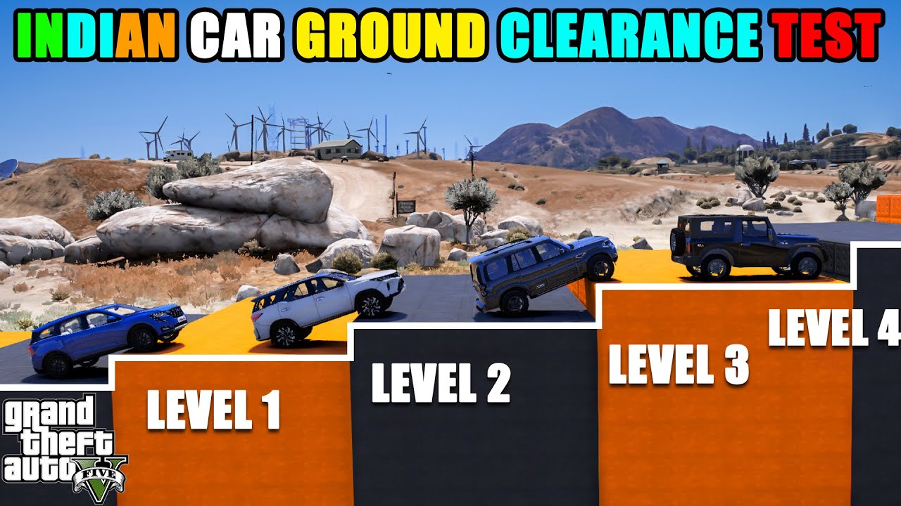 GTA 5 | INDIAN CARS GROUND CLEARANCE TEST - YouTube