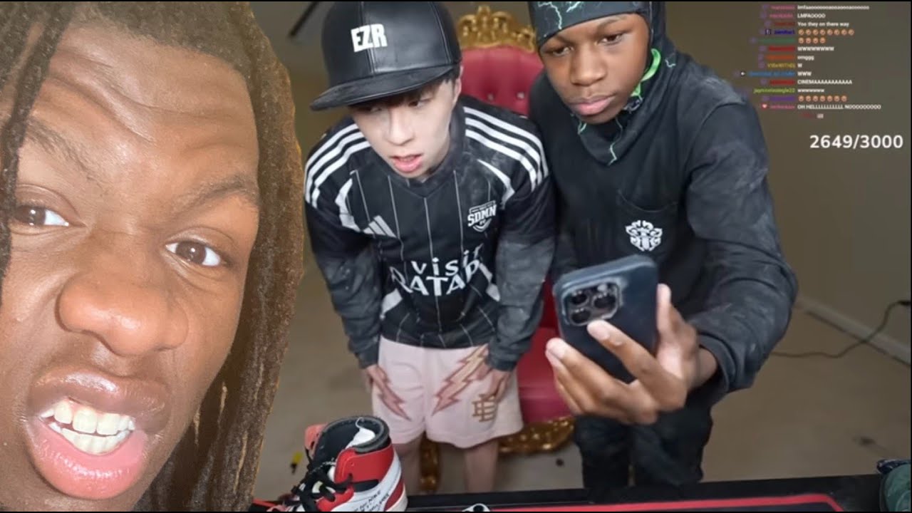 THEY ARE BUGGING! Kai Cenat GET Nicki Minaj Chair BACK IN BLOOD REACTION - YouTube