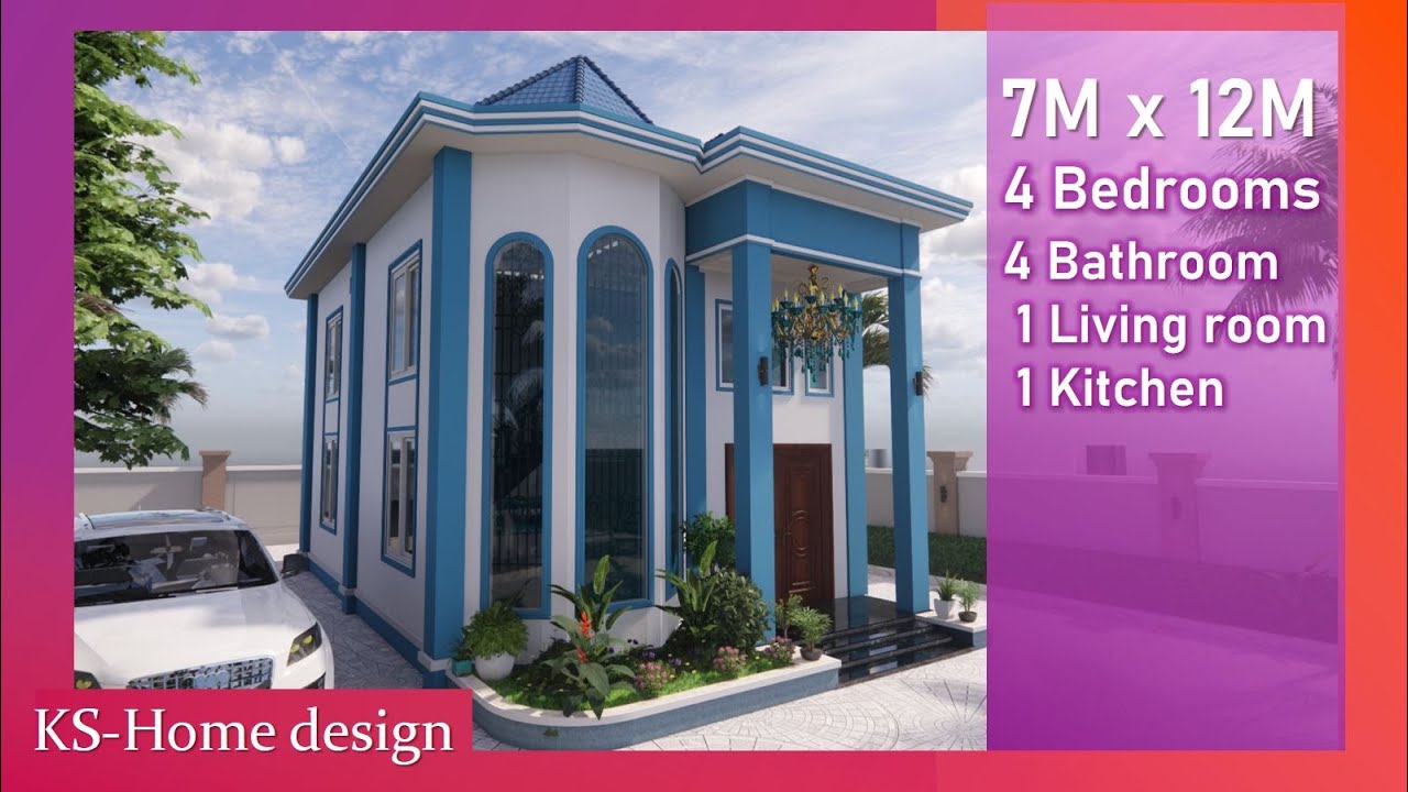 Villa House Design Idea 7 x 12 M Two Storied House Plans Design Ideas ...