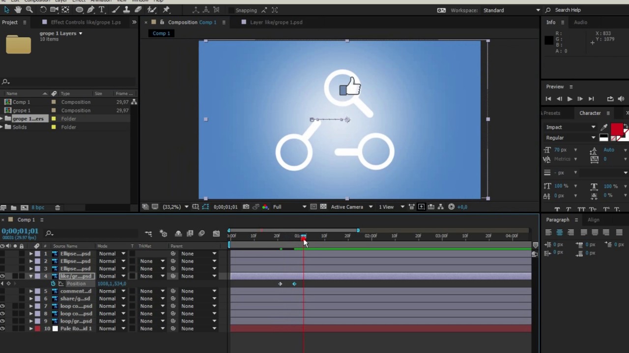 After effects tutorial - Intro in after effects simple and easy steps ...