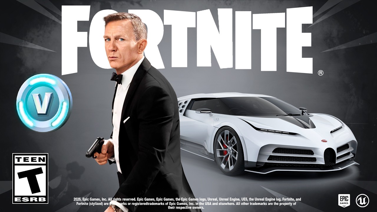 Fortnite's *NEW* Update! (James Bond, FREE Skin Extended, Bugatti ...