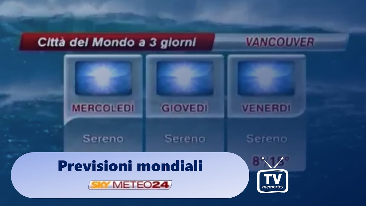Sky Meteo 24 - Previsioni mondiali [2008-2010] - YouTube