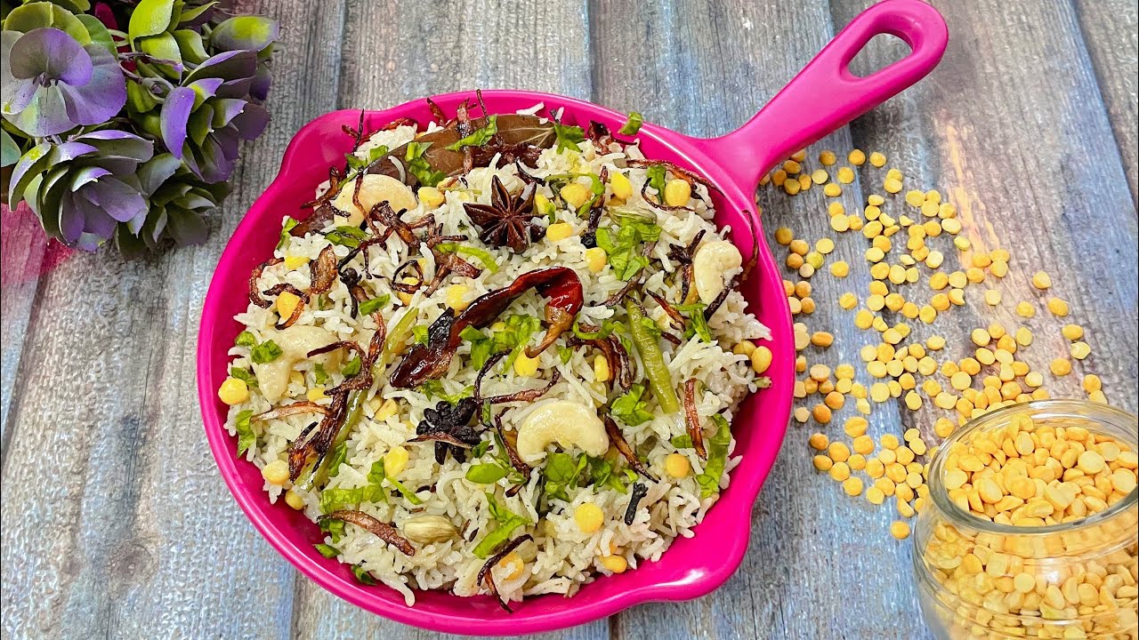 Chana Dal Pulao / Chana Dal Pulao Recipe / Dal Pulao / Chane Ki Dal ki ...