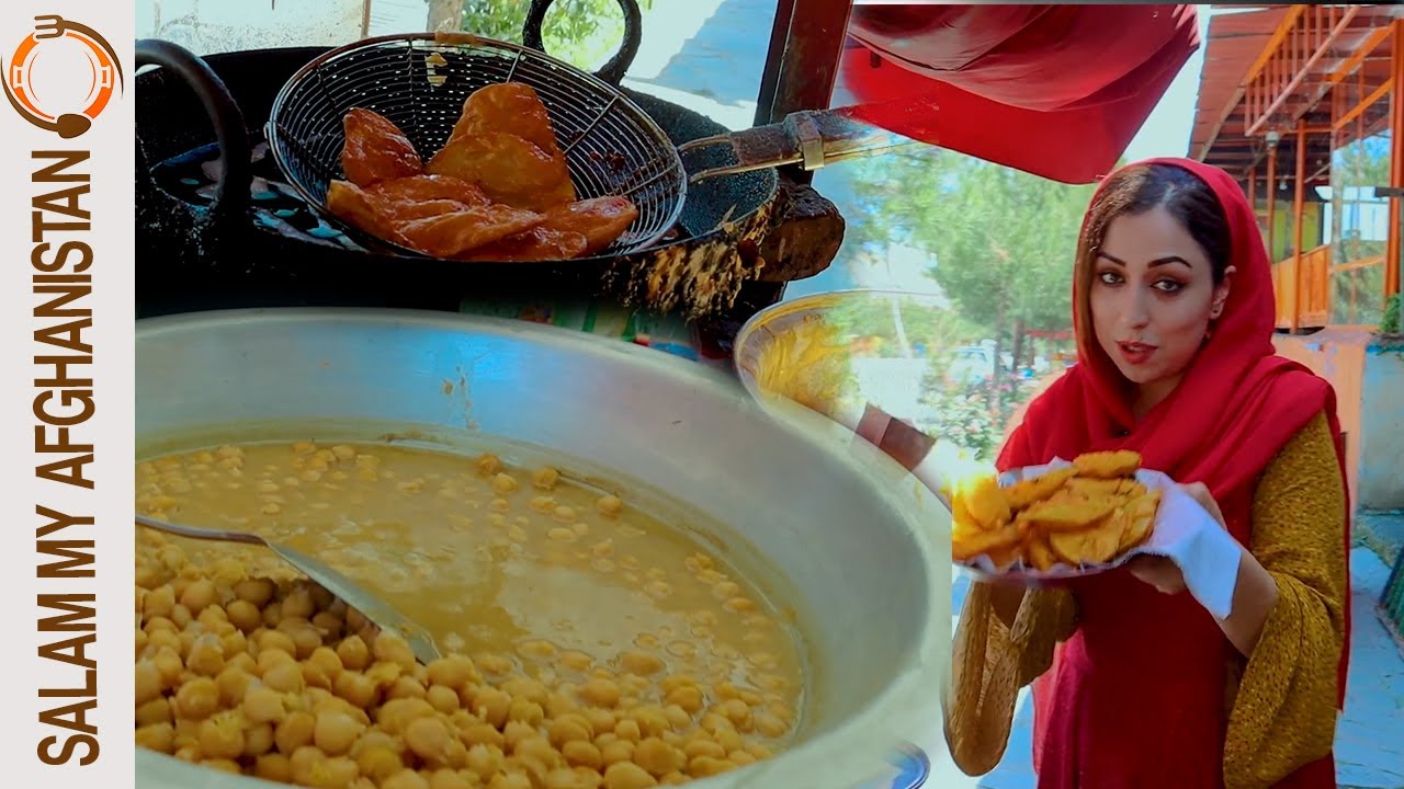 Afghan Street Food Shor Nakhod And Pakora - YouTube