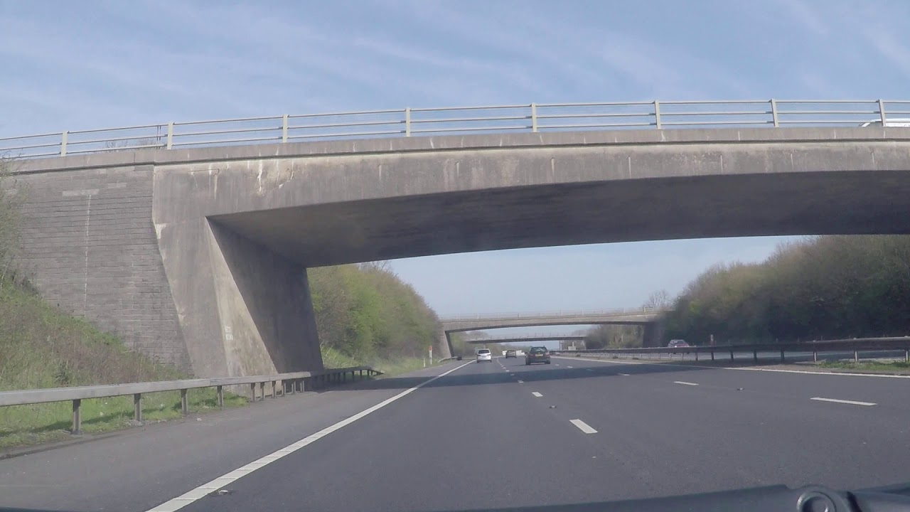 UK Motorways - M5 North - J23 A39 Wells/Glasto A38 Highbridge - YouTube