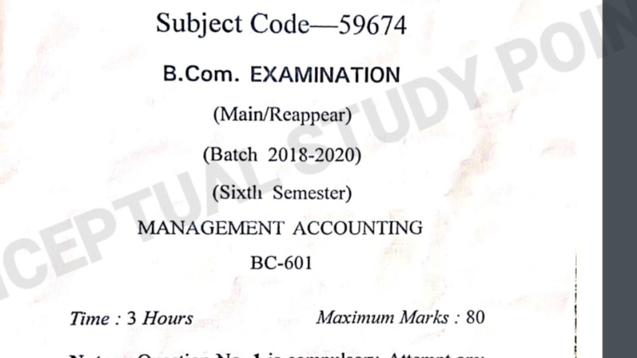 Management Accounting Question Paper 2023 For B 6 Sem Students management-accounting-question-paper-2023-for-b-6-sem-students