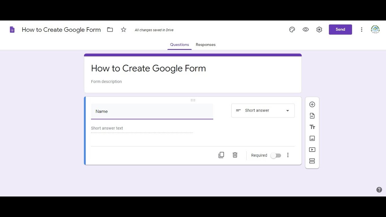 How to create Google form - YouTube