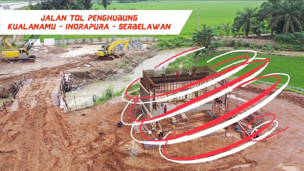 Pembangunan Jalan Tol (Junction) Tebing Tinggi [Drone 14 Juni 2020 ...