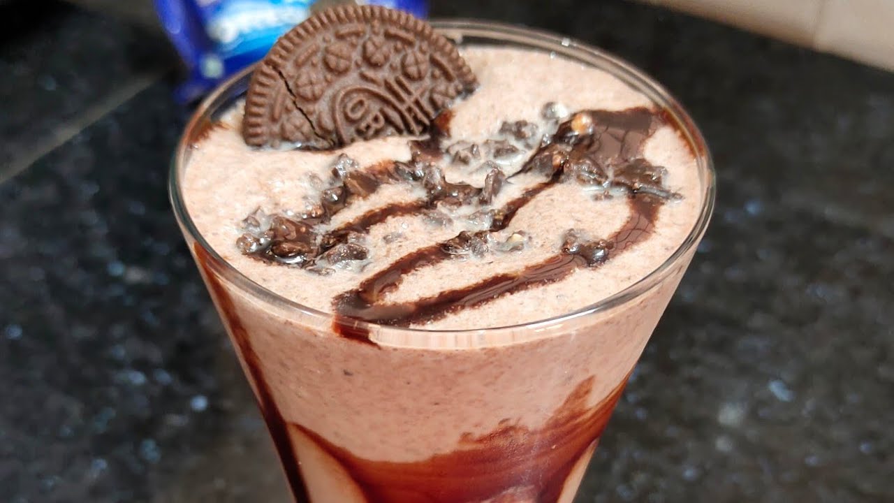 Oreo Chocobar Milkshake | how to make thick chocolate milkshake | oreo ...