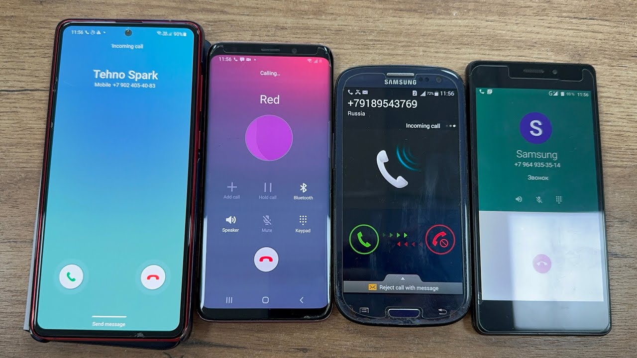 Incoming Calls Samsung Galaxy Note 10 vs Samsung S3 vs Vernee Thor E vs ...