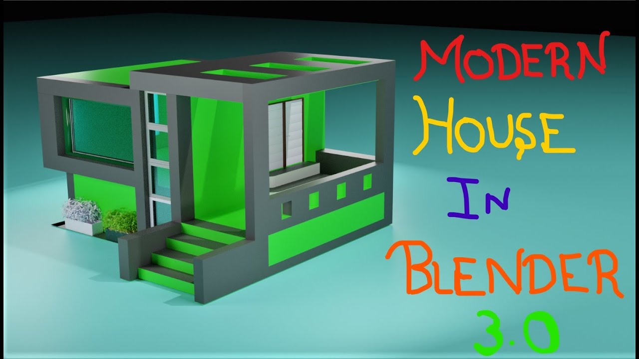HOW TO MAKE MODERN HOUSE IN BLENDER - YouTube