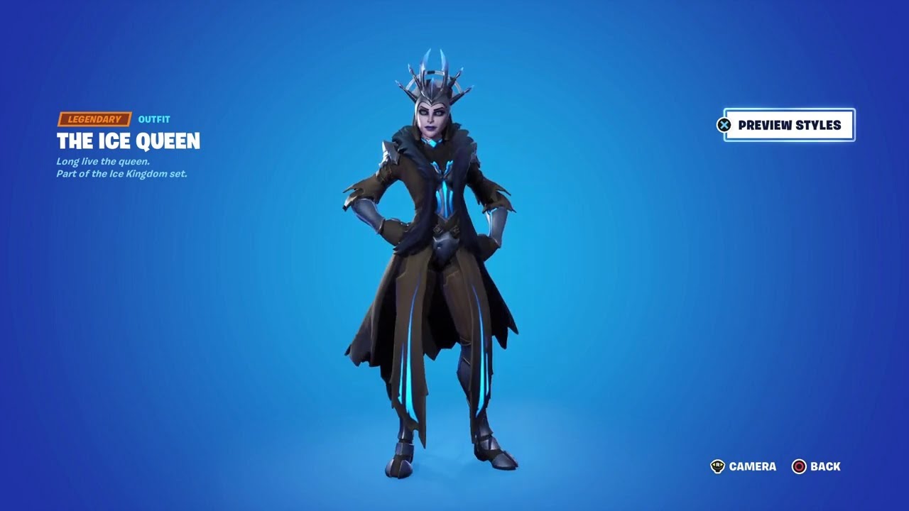 Fortnite The Ice Queen Skin Preview !!! 😱 - YouTube