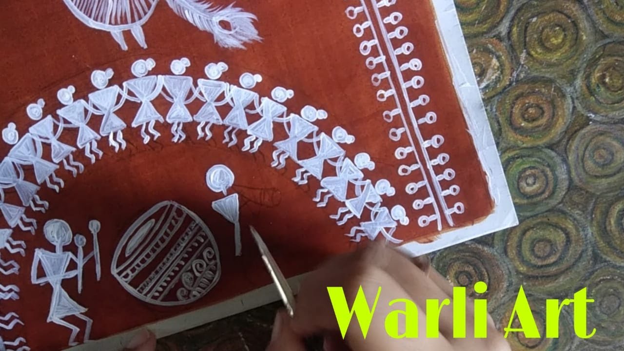 Warli art painting tutorial step by step for beginners / Indian ...