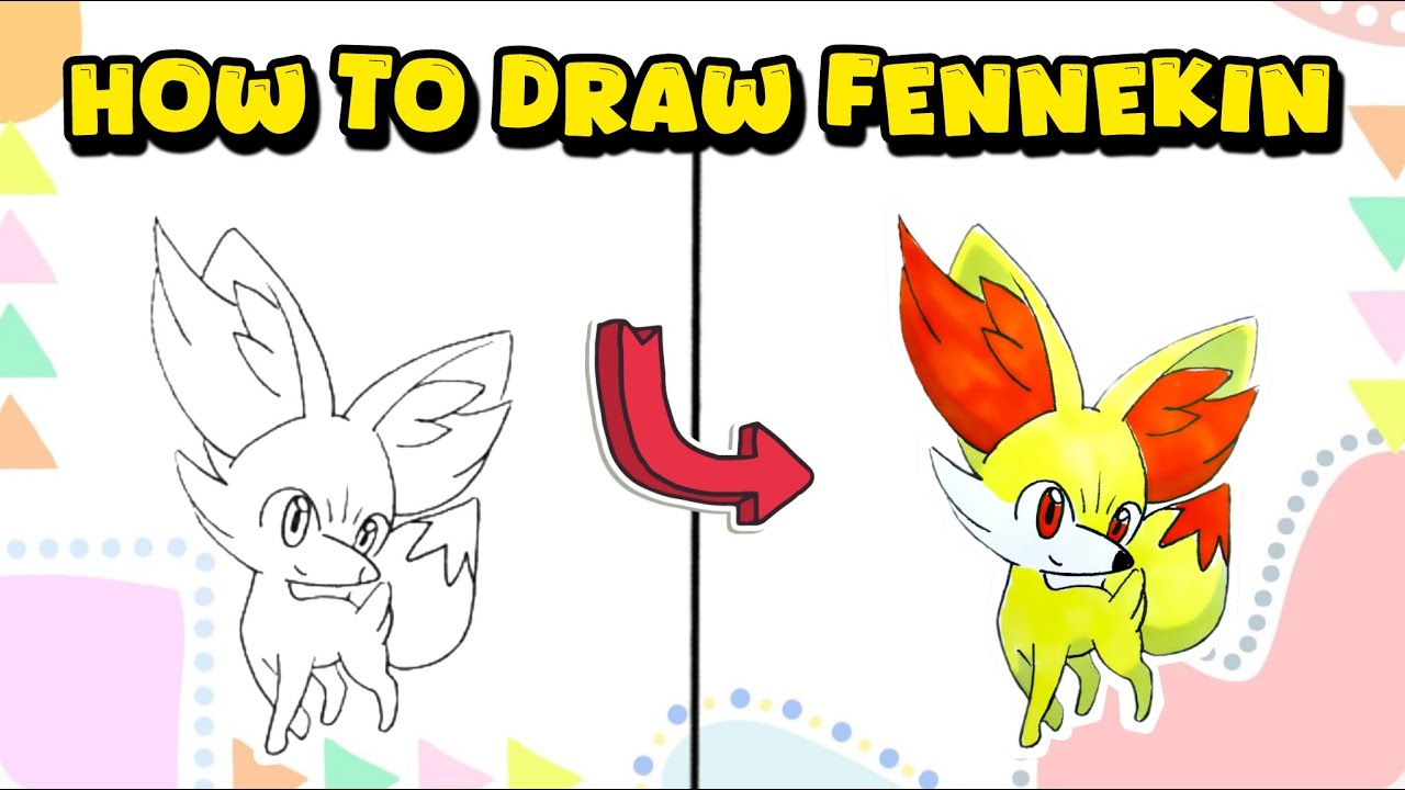 How to Draw Fennekin the Fire-Type Pokémon – Anime Drawing Tutorial ...
