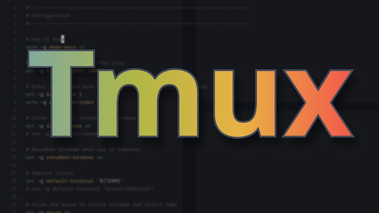 Terminal Development Environment: Tmux (Everything you need to know) - YouTube