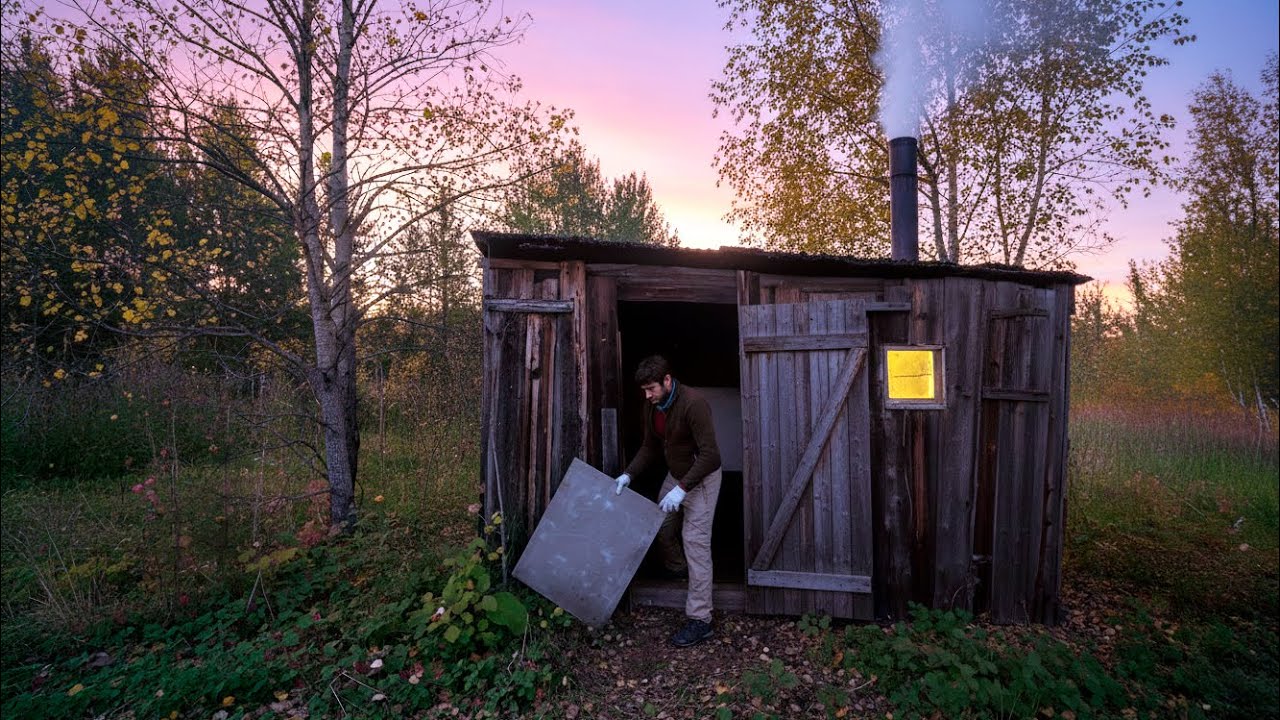 Forest Hut. The Beginning of the Story - YouTube