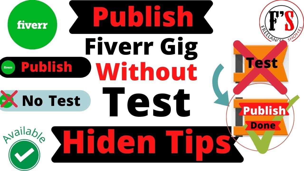 How to Publish Fiverr Gig without Test || Solve fiverr gig test ...