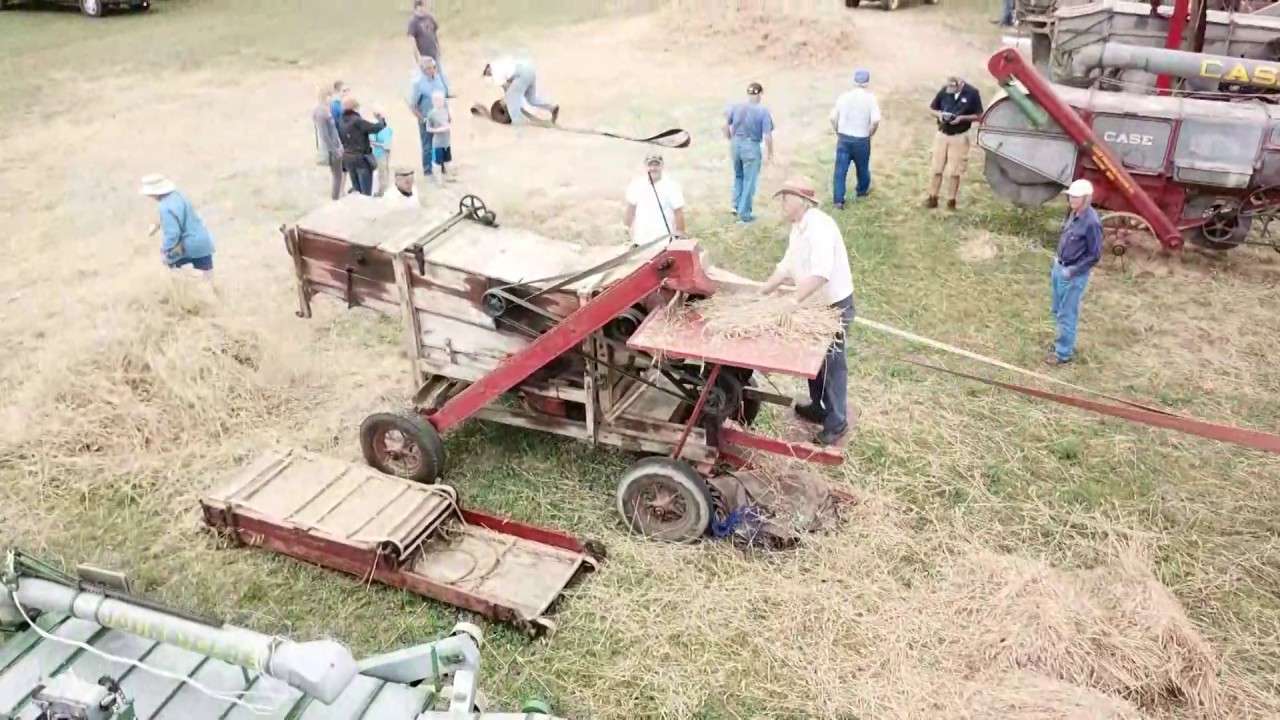 TractorDrone - Stickney Engine and Ellis Keystone Thresher - YouTube