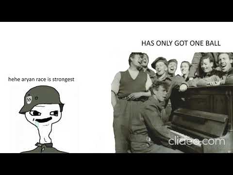 hitler has only got one ball meme