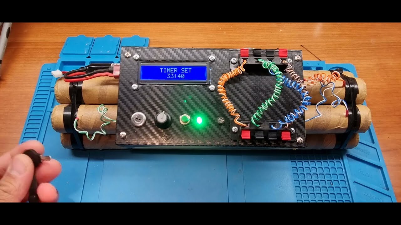 Bomba softair con timer programmabile e fili da tagliare (schema ...