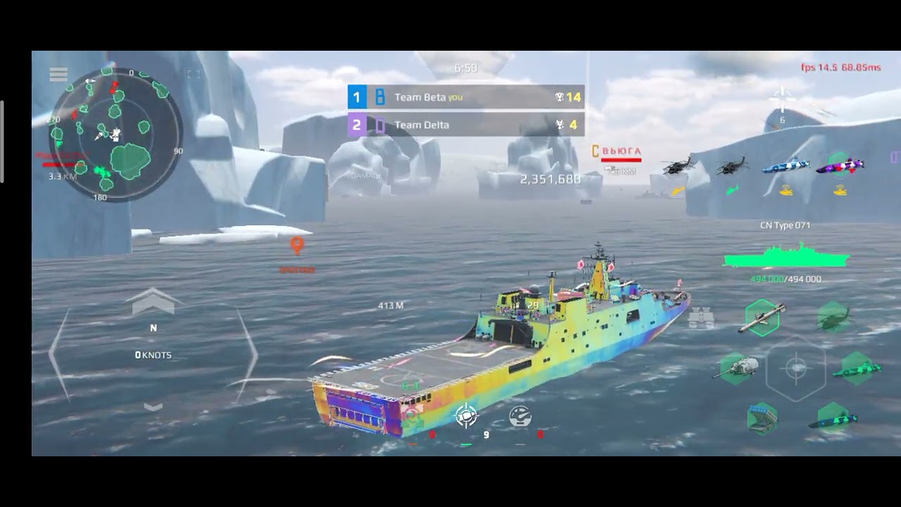 Laggy Gameplay of Indestructible Beast, The CN Type 071 || Modern ...