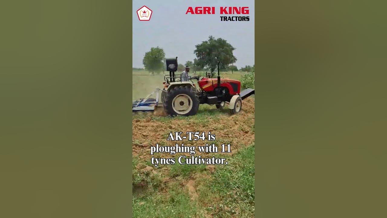 Agri King Tractor with 11 Tynes Cultivator #tractor #agriking #farmer - YouTube