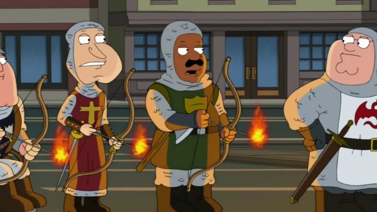 Family Guy Peter and the guys try to take over Medieval Castle - YouTube