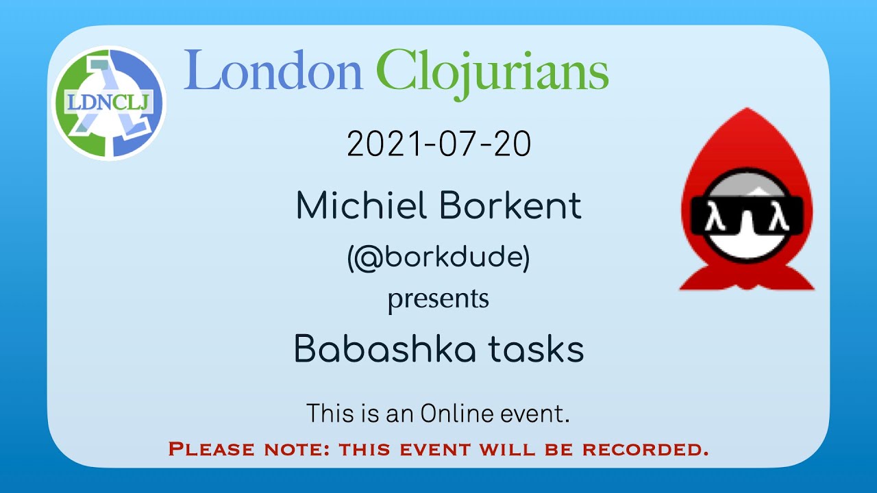 Babashka Tasks By Michiel Borkent Youtube