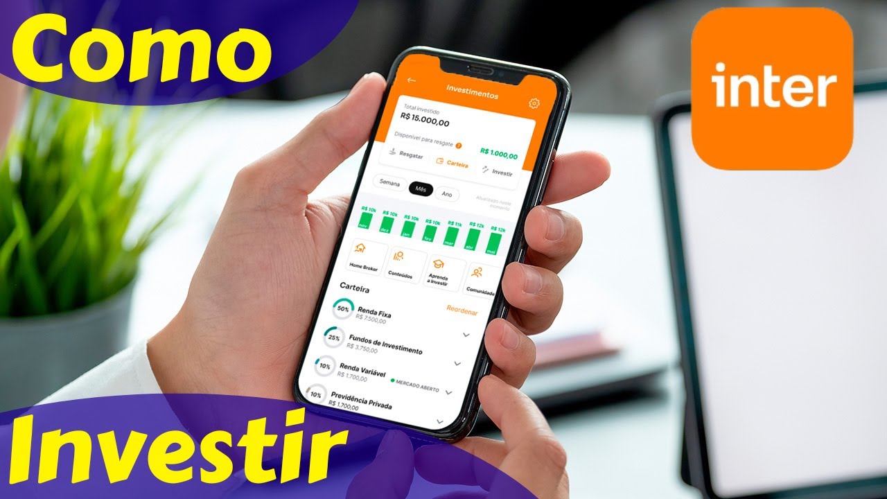 Como Investir pelo Aplicativo do Banco Inter - YouTube