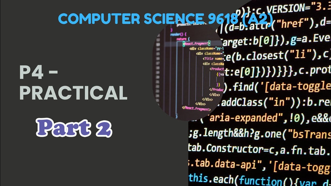 P4 - PRACTICAL - Introduction to Python (Part 2) - Computer Science ...