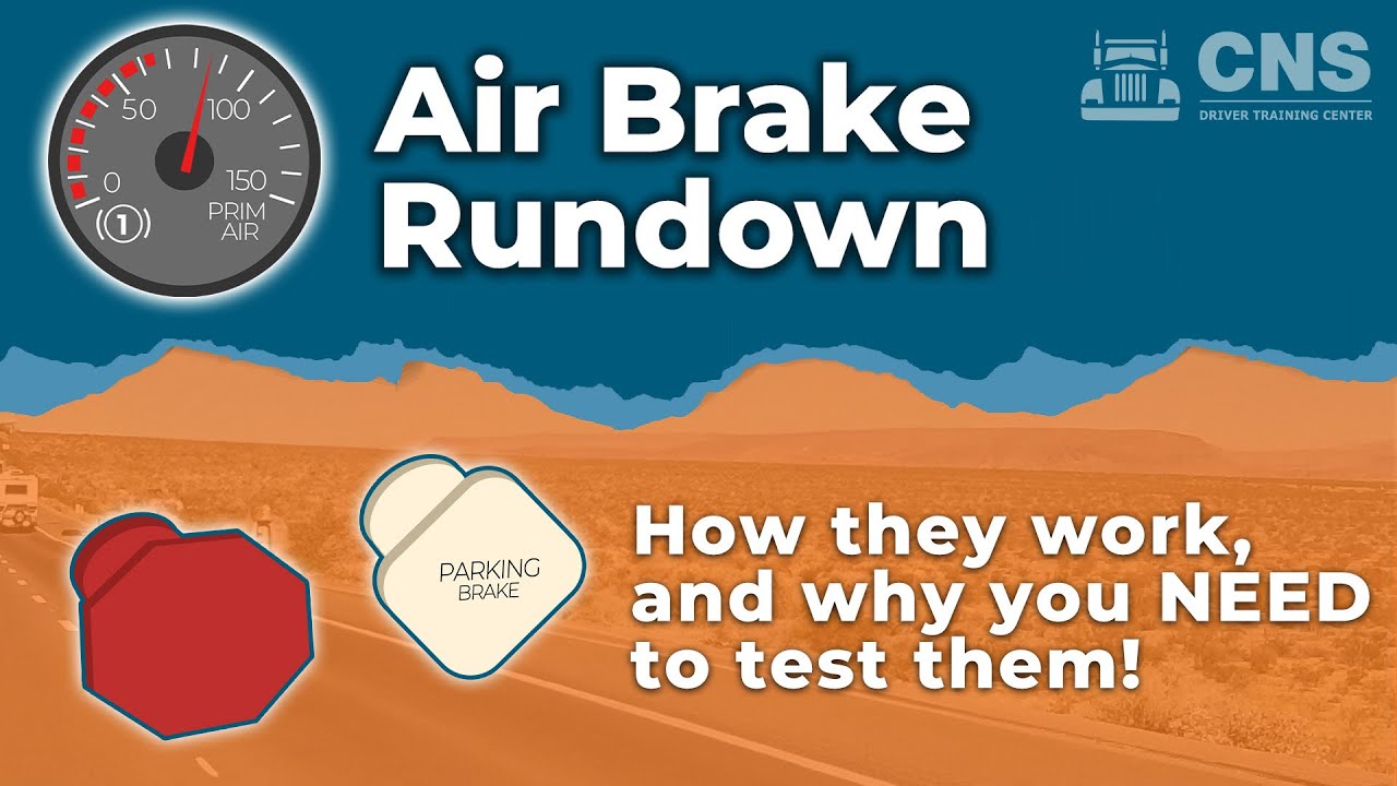 CMV Air Brake Test Should Be Done Every Pre-trip Inspection - YouTube