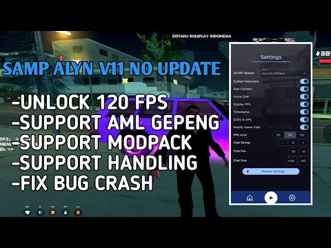 CLIENT SAMP V11 UNLOCK 120 FPS - YouTube