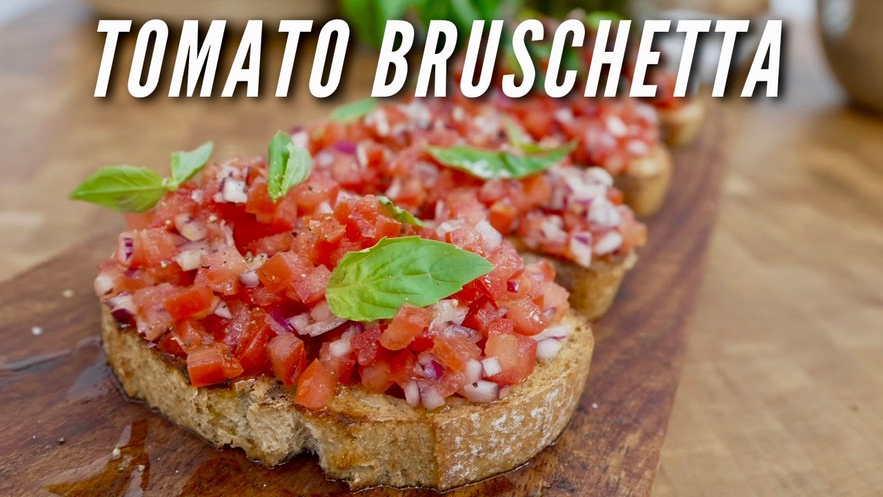 How To Make Tomato Bruschetta | Fresh & Easy Starter/Appetizer - YouTube