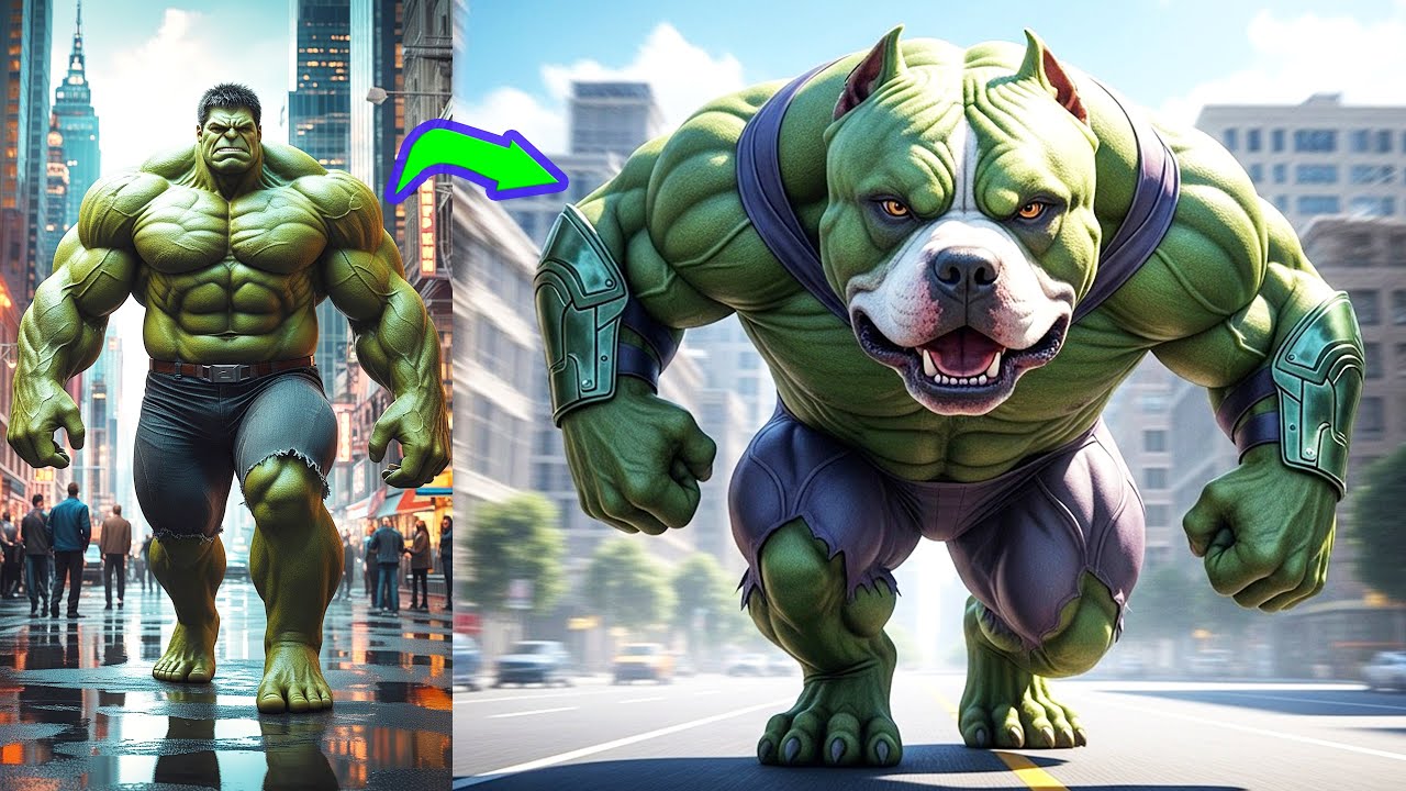 SUPERHERO But Super Pitbull Dog 🐶 Part III 2025💯 VENGERS All Characters ...
