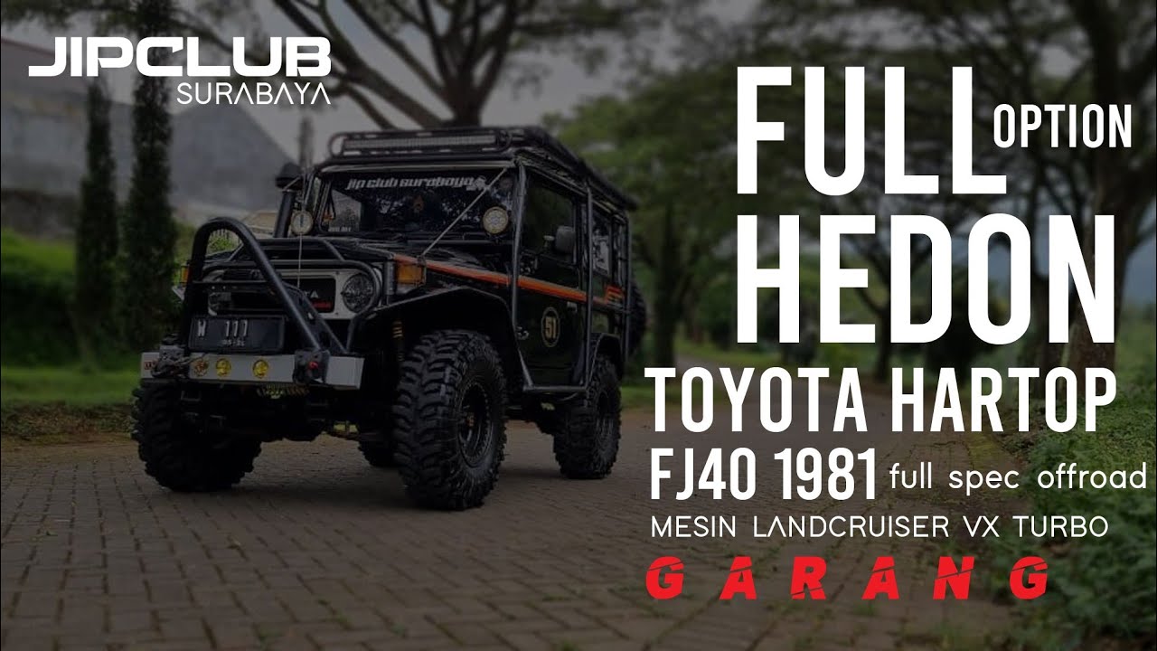 FULL OPTION HEDON!! Toyota Hartop FJ40 1981 full spek Offroad ,mesin ...
