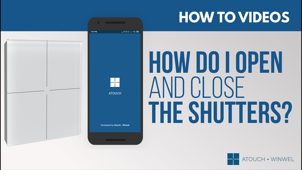How to open and close the shutters. - YouTube