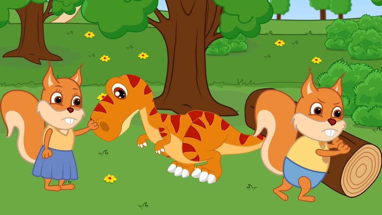Bridie Squirrel in English - Very Long Tail - Cartoon for Kids - YouTube